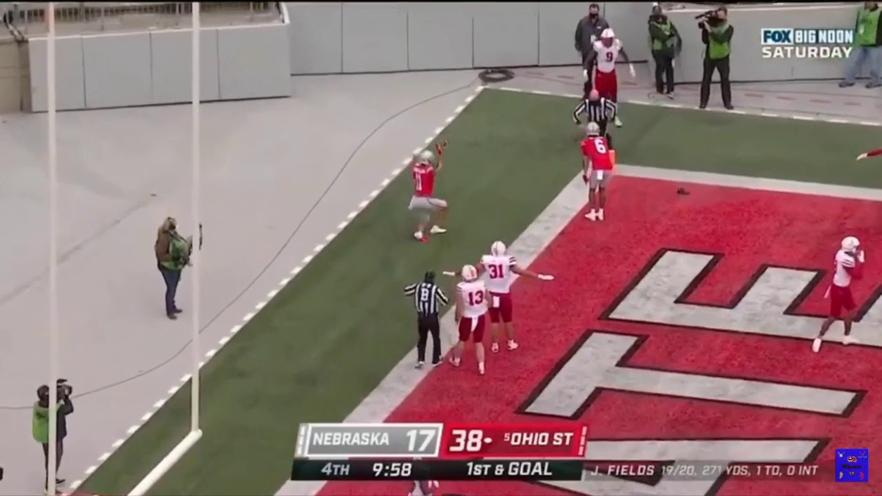 Jaxon Smith-Njigba insane toe-tap touchdown catch vs Nebraska - YouTube