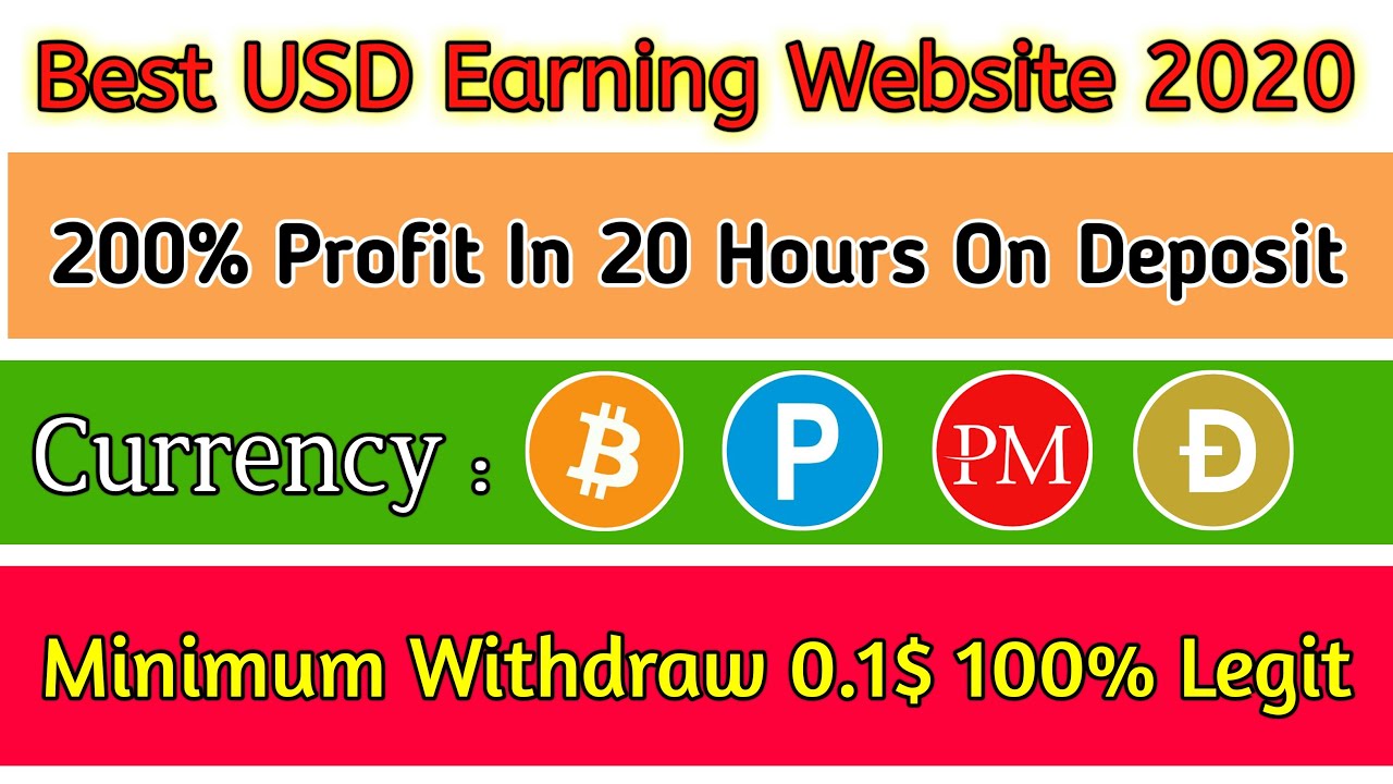 Payment Proof || Best Dollar Earning Website 2020 || Usd Earning ...