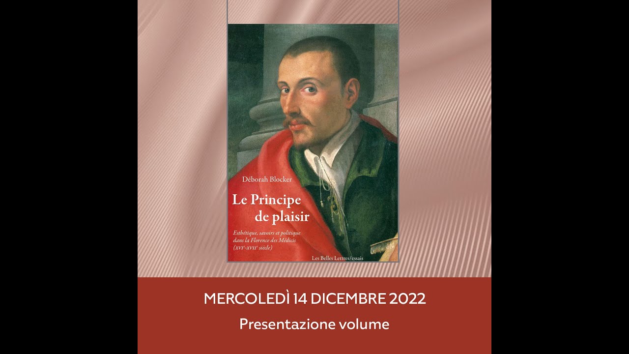 Presentazione volume - Le principe de plaisir di Deborah Blocker - YouTube