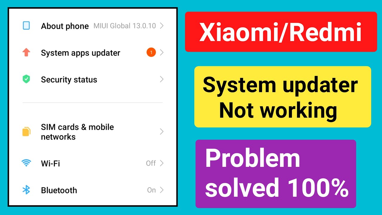 How to fix Xiaomi system App updater Not working problem.solve MIUI ...
