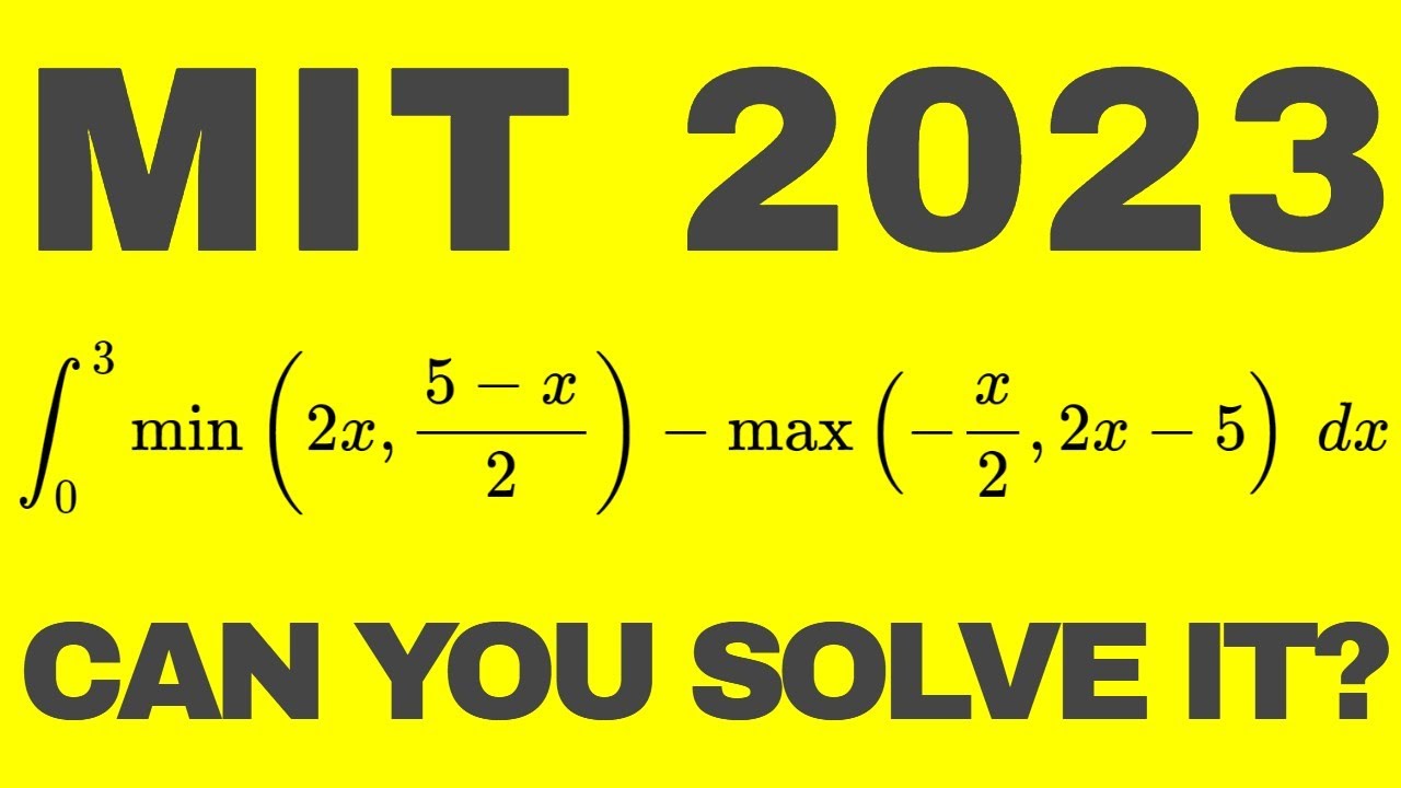 MIT Integration Bee 2023 Regular Season #3 - YouTube