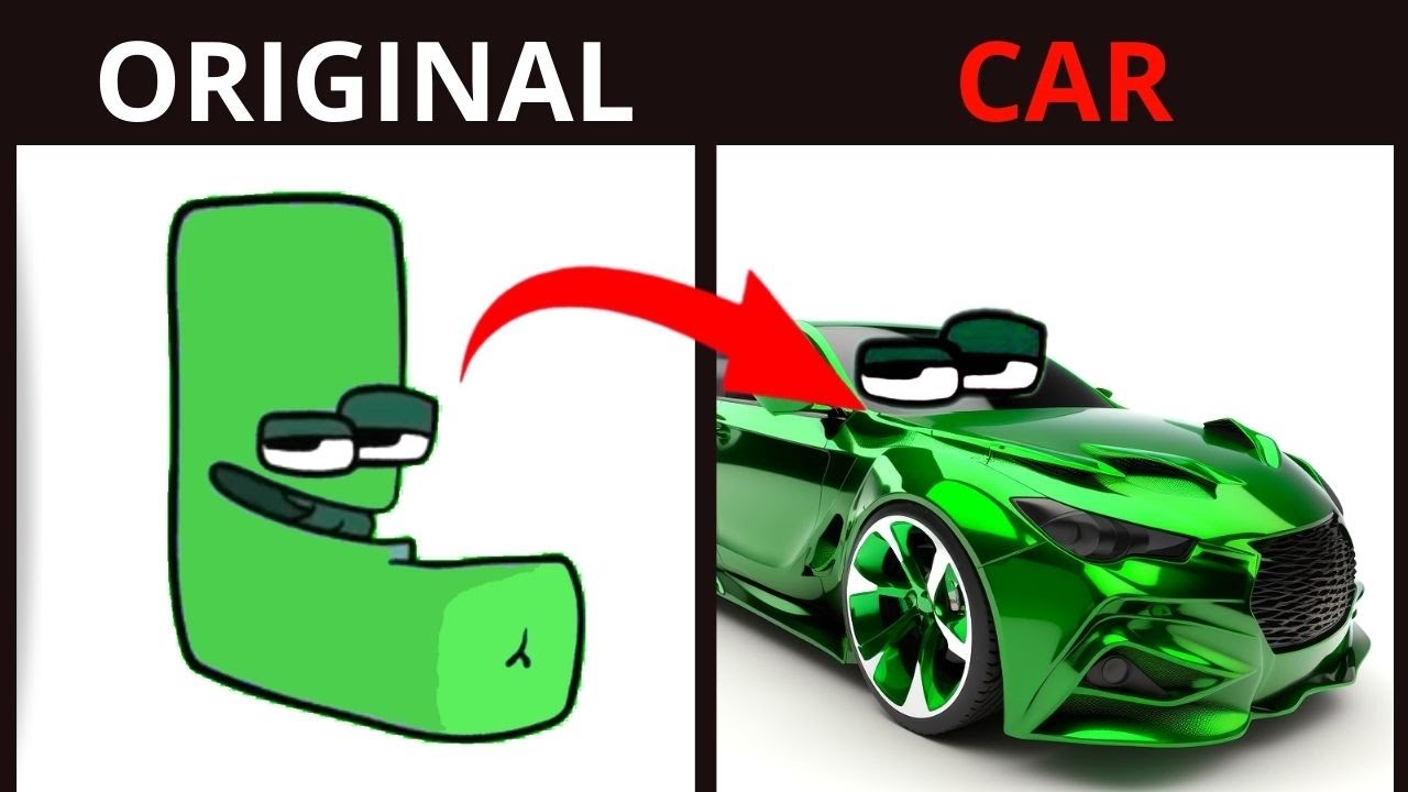 💥 CAR VS ORIGINAL | Alphabet lore Transform A-Z Part 2 - YouTube