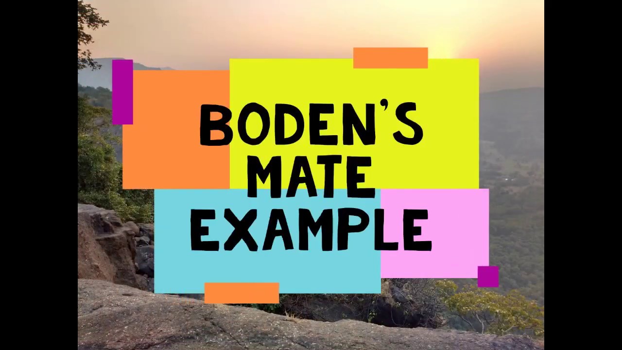 Quick Checkmate with Boden's Mate( चेकमेटचा प्रकार) - YouTube