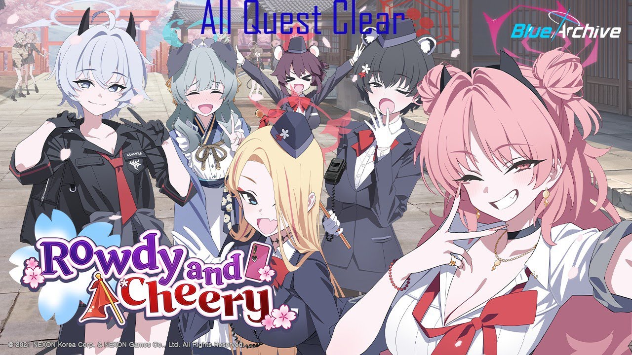 Blue Archive All Quest Clear Event Rowdy and Cherry 3 Stars - YouTube