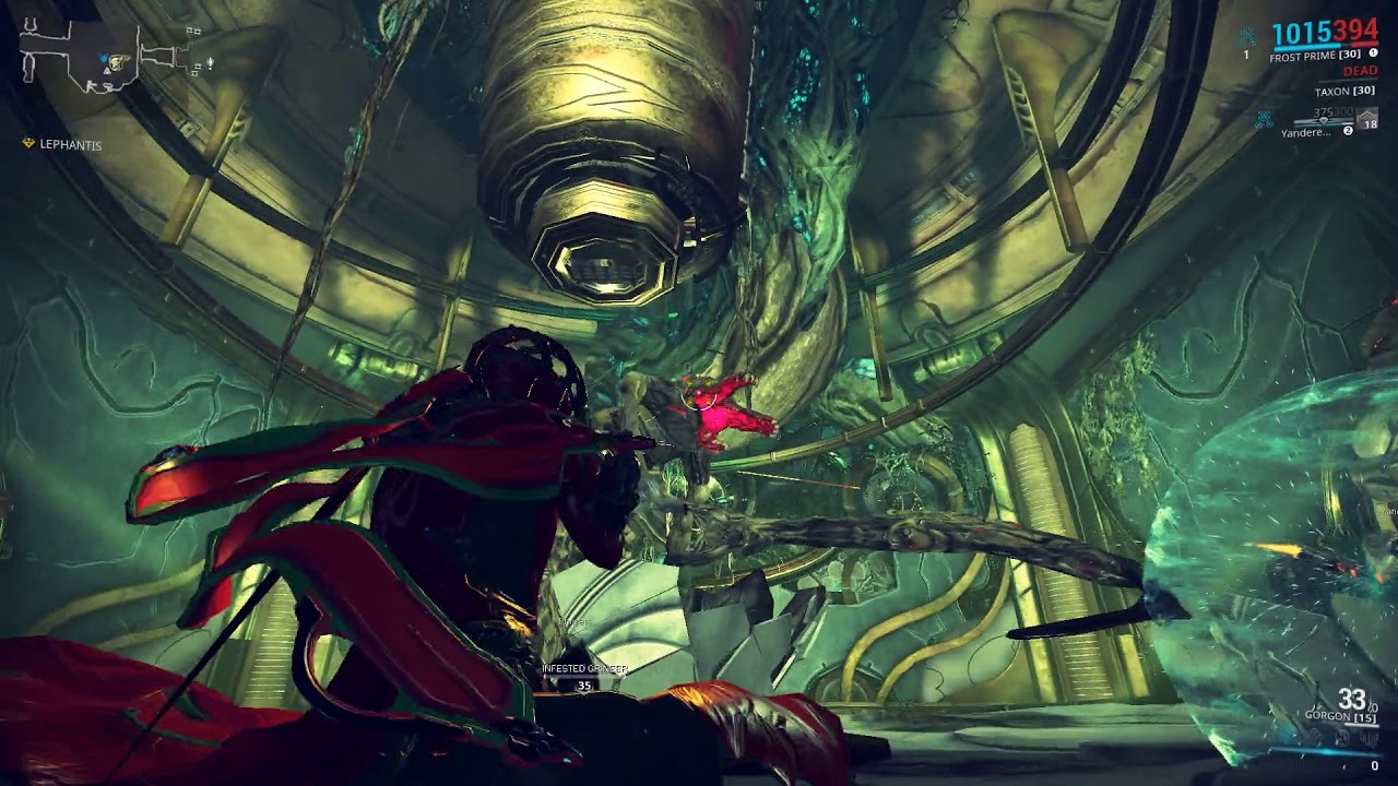 Warframe Orokin Derelict Lephantis Infested Boss - YouTube