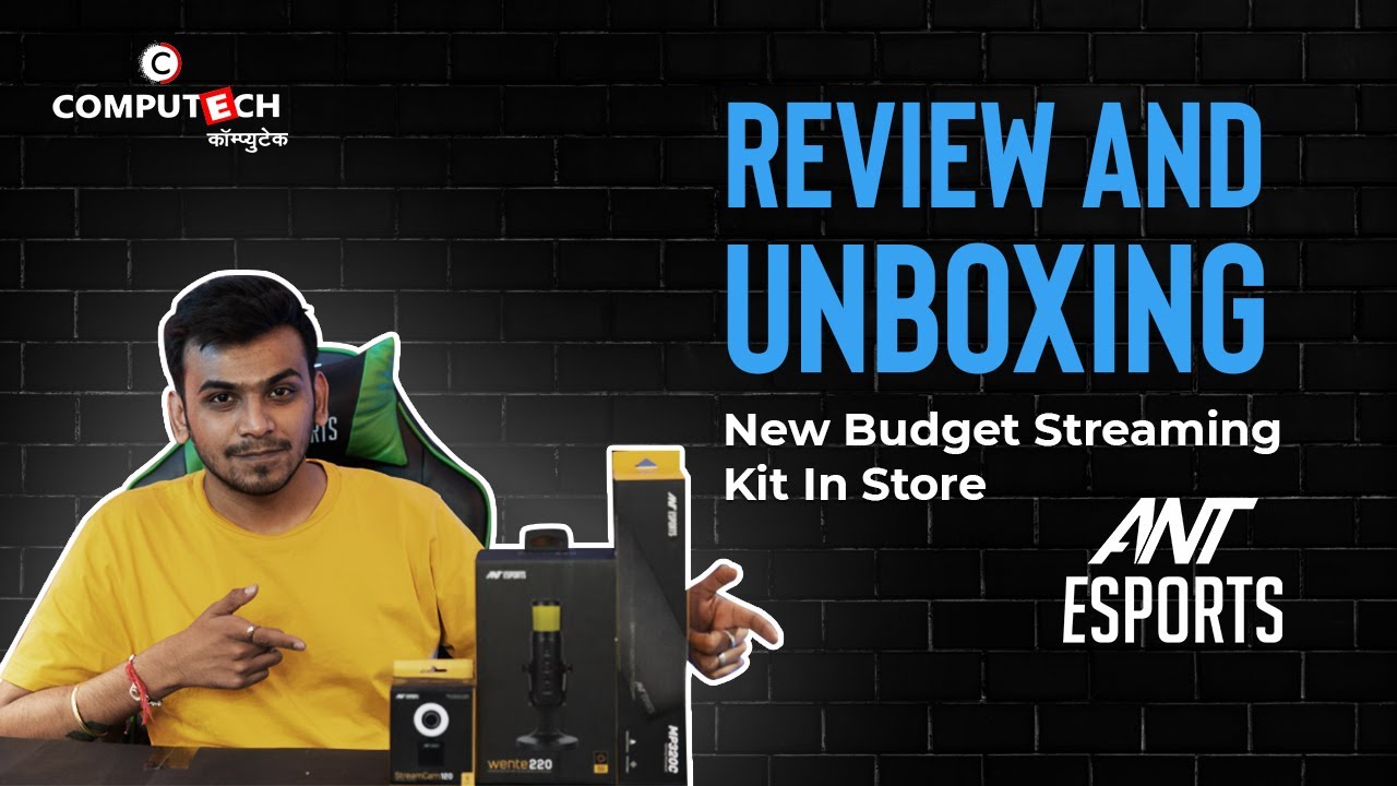 ANT Esports- New budget streaming kit I Review & Unboxing - YouTube