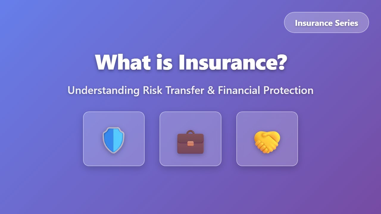 What is Insurance? Understanding Risk Transfer & Financial Protection ...