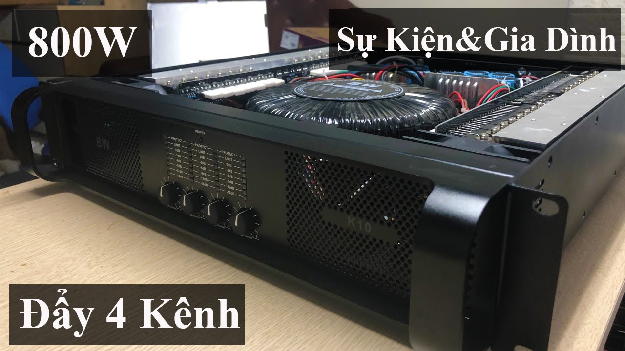 Cục đẩy BW K10 4 kênh cho ae chơi gia đình sự kiện / 0366.417.927 - YouTube