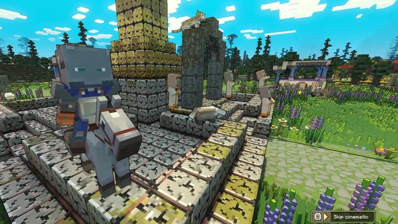 i made an army to fight pigs in minecraft legends - YouTube