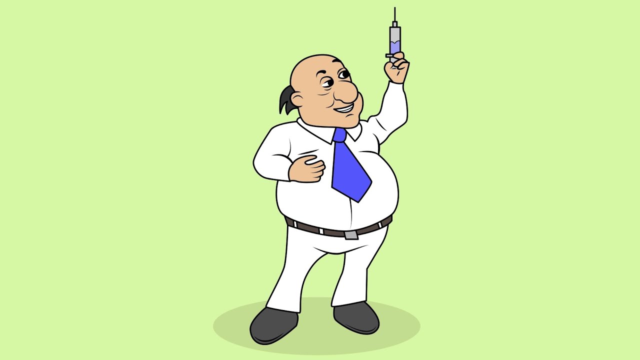 Dr. Jhatka Drawing Illustration From Motu Patlu Cartoon | How To Draw ...