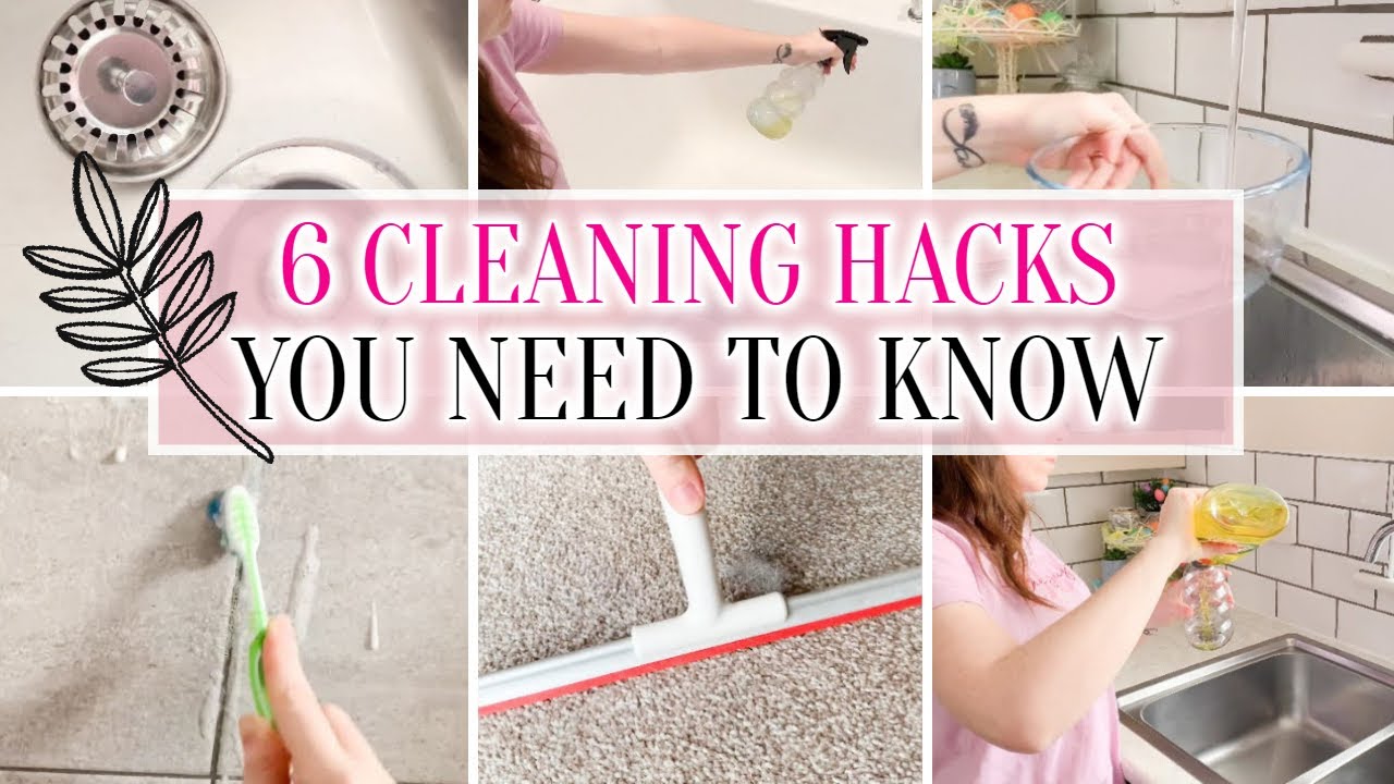 GENIUS Cleaning Hacks YOU NEED TO KNOW | Cleaning Hacks (6 Cleaning ...