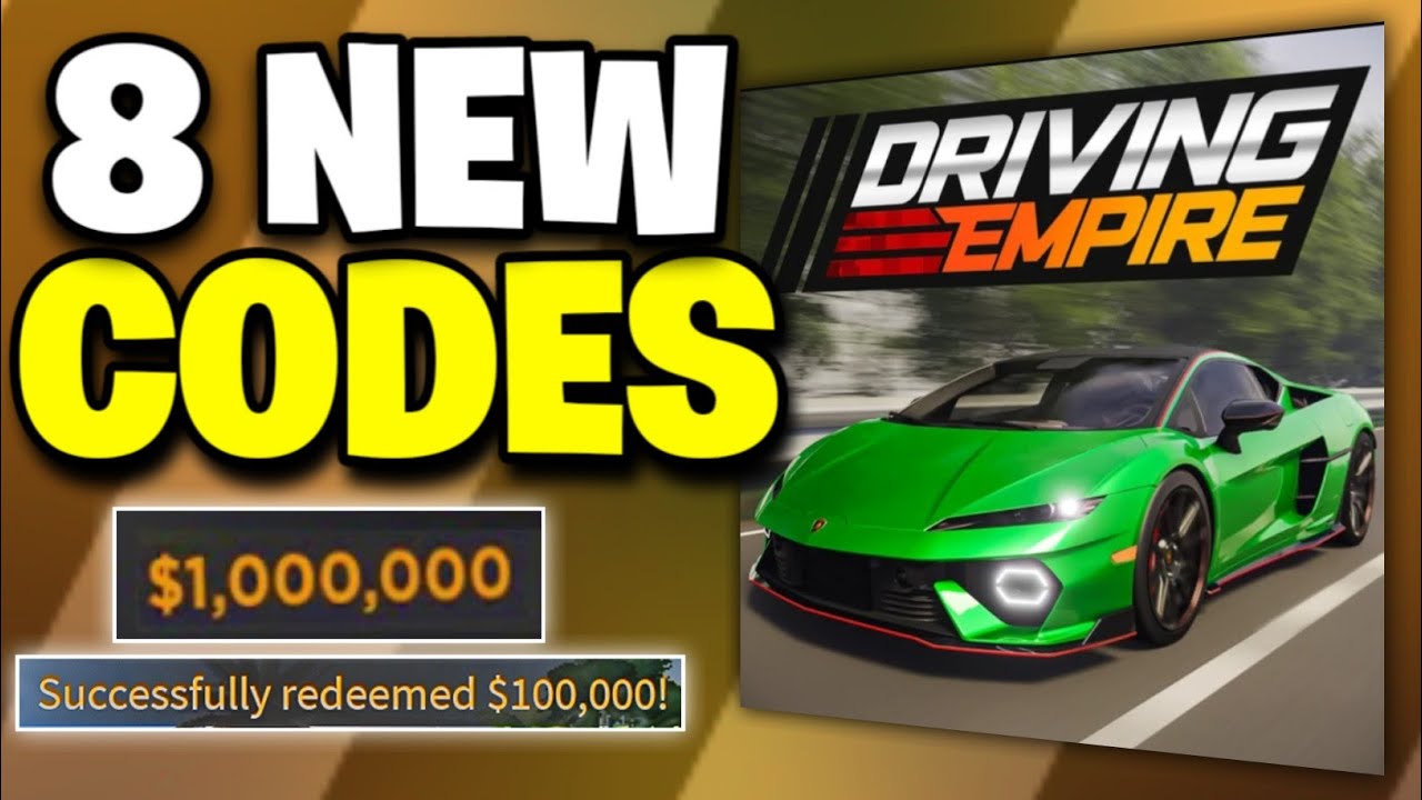 *NEW* ALL WORKING CODES FOR DRIVING EMPIRE IN 2024! ROBLOX DRIVING ...