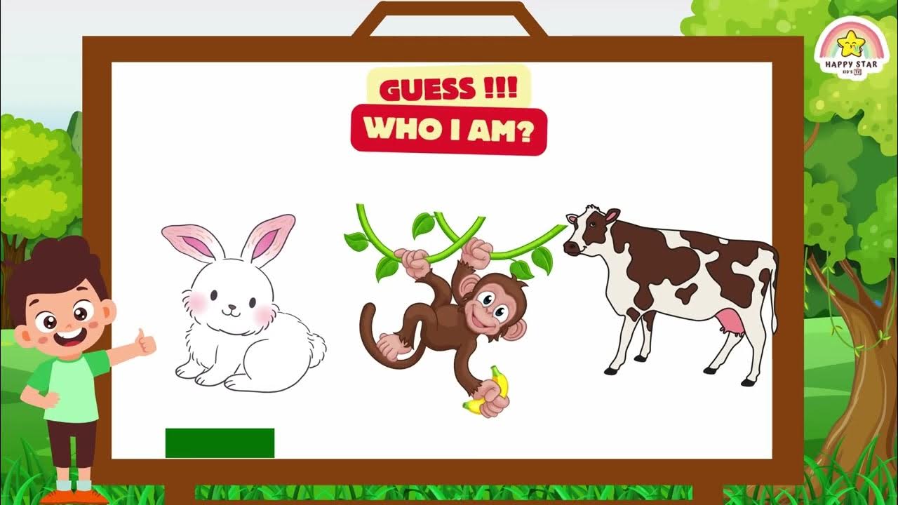 Guess who I am | Animal guess for Children | learning for babies ABC ...