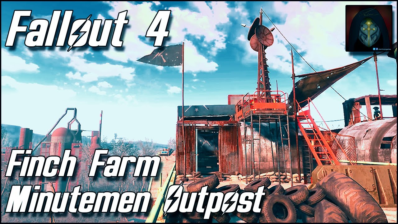 Fallout 4 | Finch Farm Settlement - Minutemen Outpost - YouTube