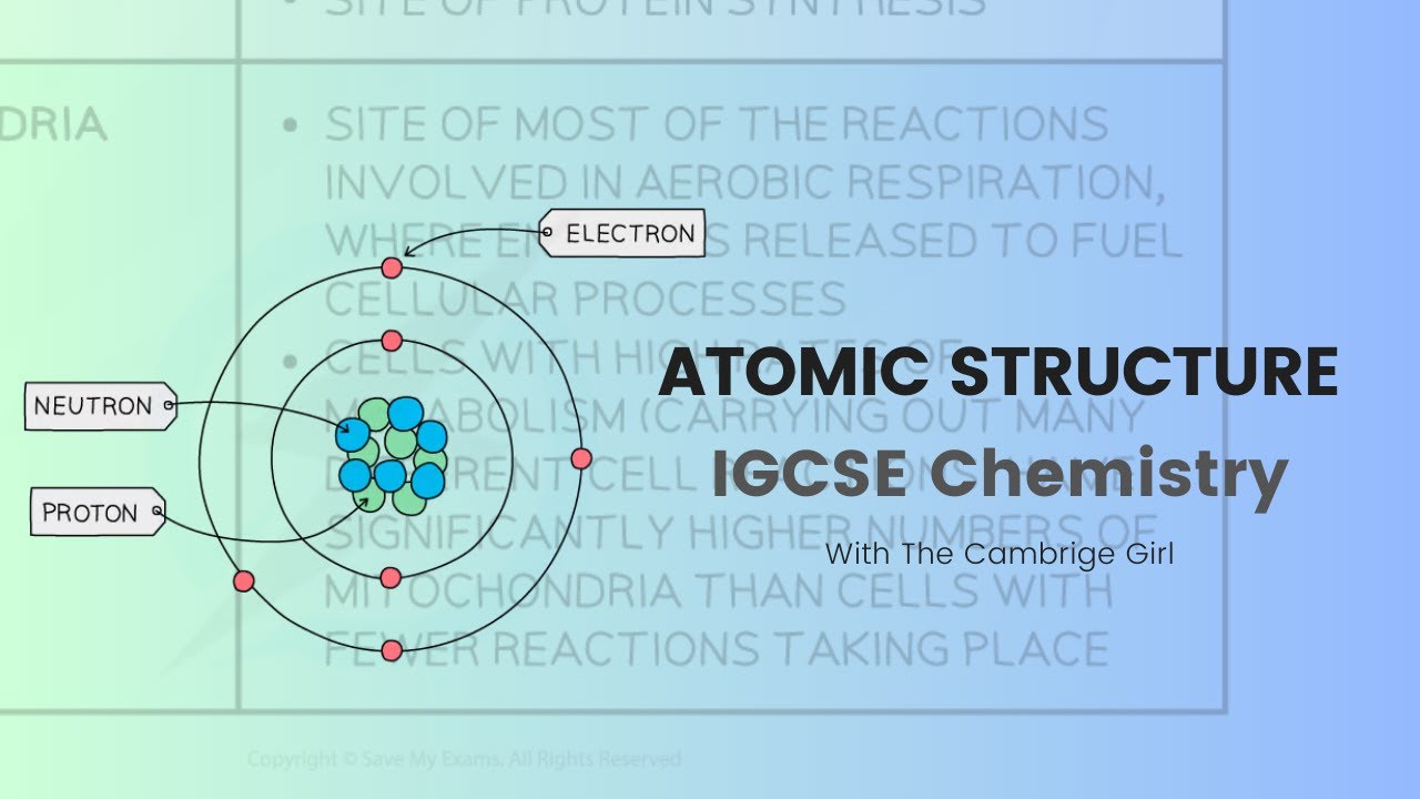 Atomic Structure | Electron, Neutron and Proton | Chemistry | IGCSE | Unit 2 - YouTube
