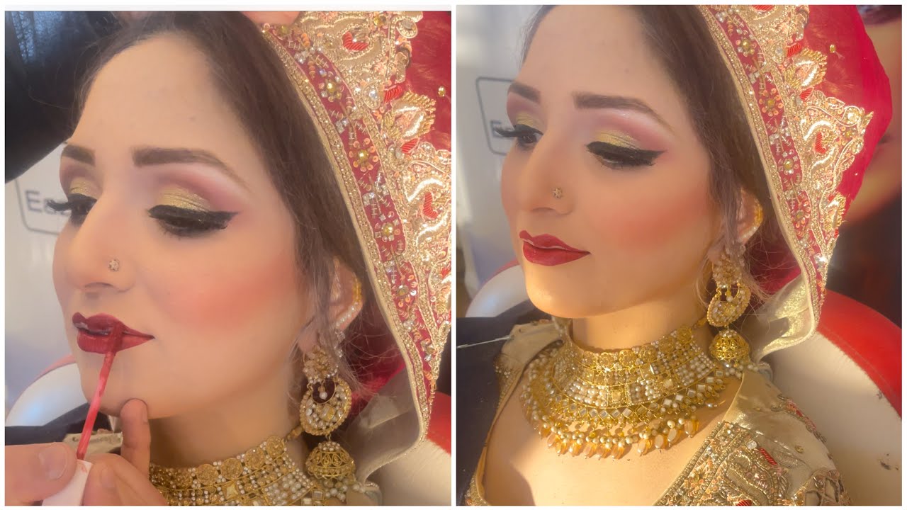 Glittery Bridal Makeup Tutorial | Latest Bridal Makeup Tutorial - YouTube