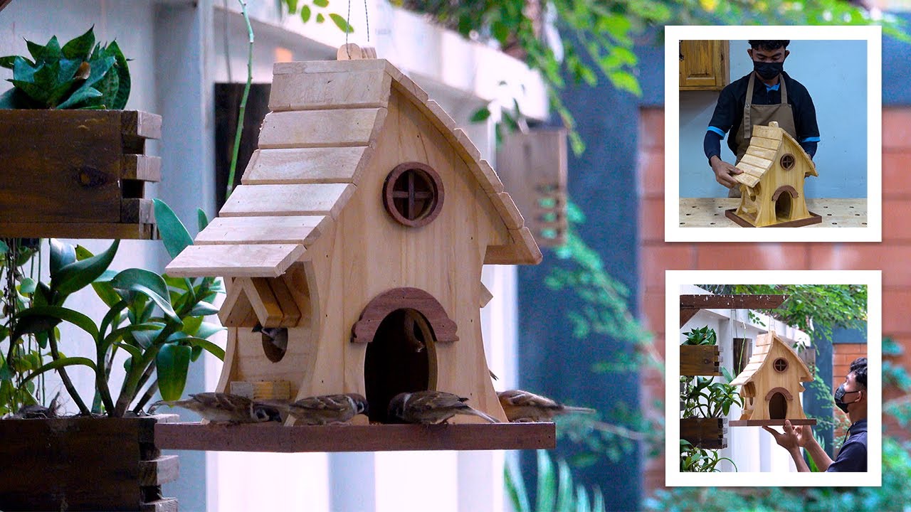 CREATE Your Own BIRD FEEDER Wooden Temple! - YouTube