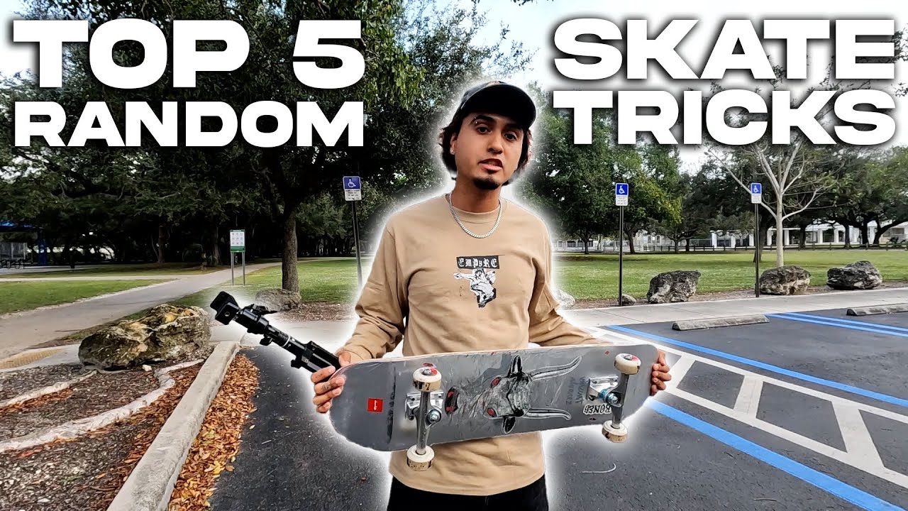 TOP 5 RANDOM SKATE TRICKS! - YouTube
