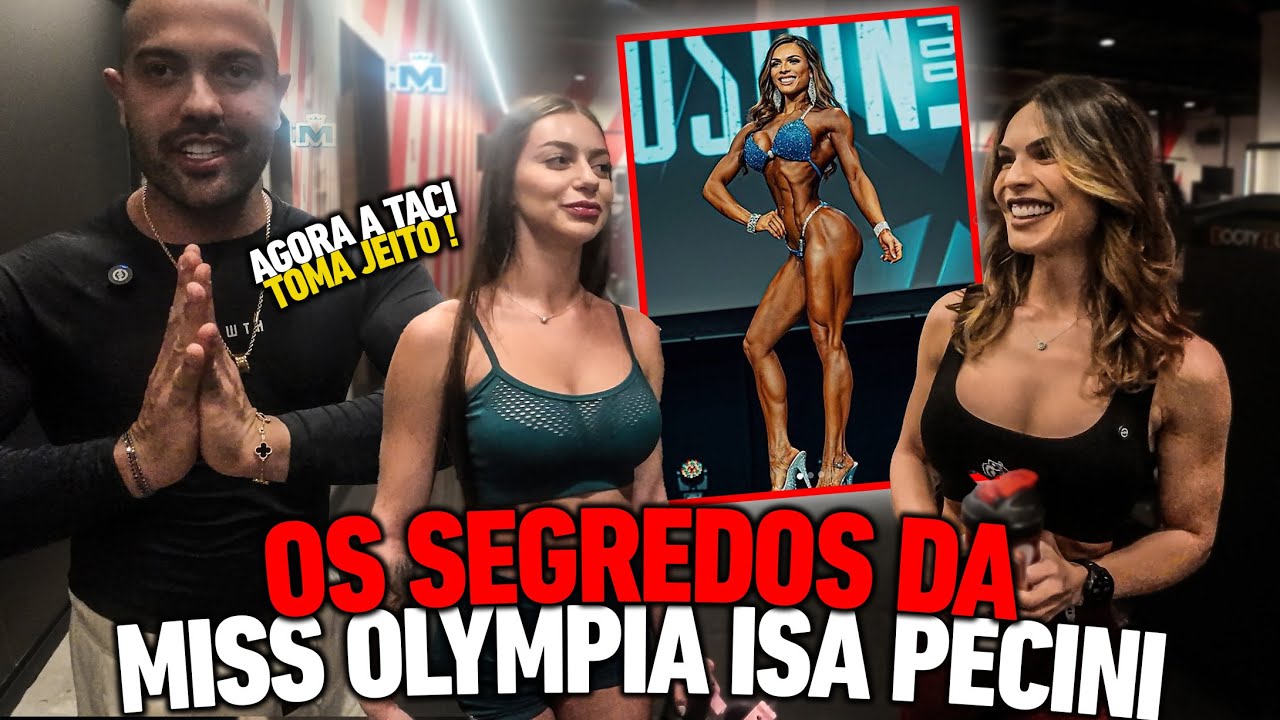 TACI TREINOU COM A MISS OLYMPIA ISA PECINI - AGORA ELA TOMA JEITO ...