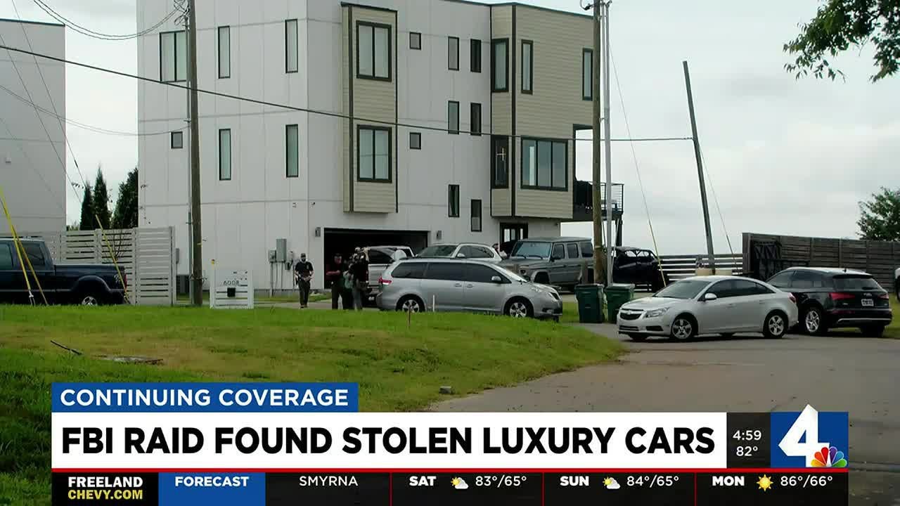 FBI raid found stolen luxury cars - YouTube