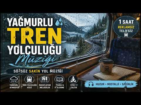 Yağmurlu Tren Yolculuğu Müziği | Sözsüz Sakin Yol Müziği | 1 Saat Reklamsız & Telifsiz