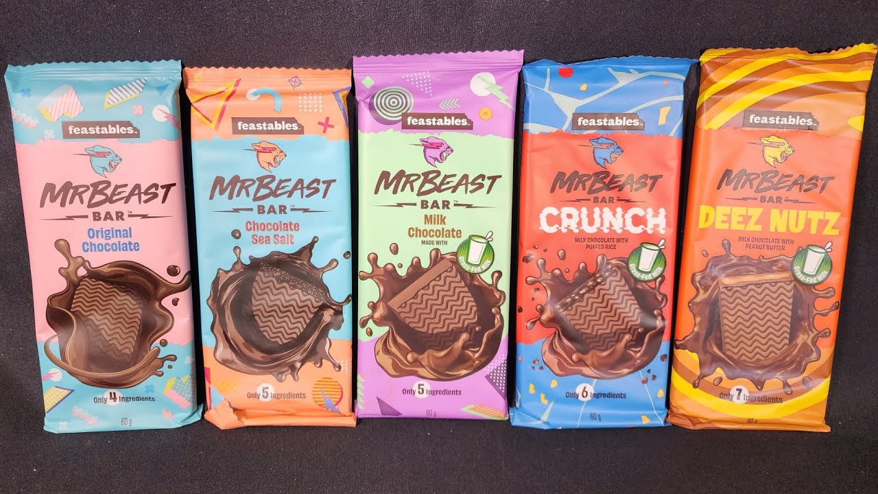 Taste Testing: Feastables Mr Beast Bars - YouTube
