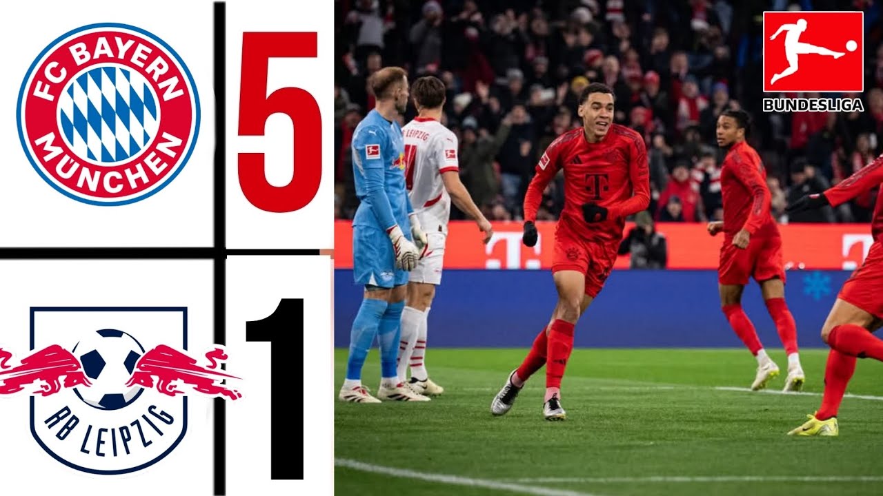 FC Bayern Munich vs RB Leipzig 5-1 | Bundesliga HIGHLIGHTS & GOALS | Fc ...