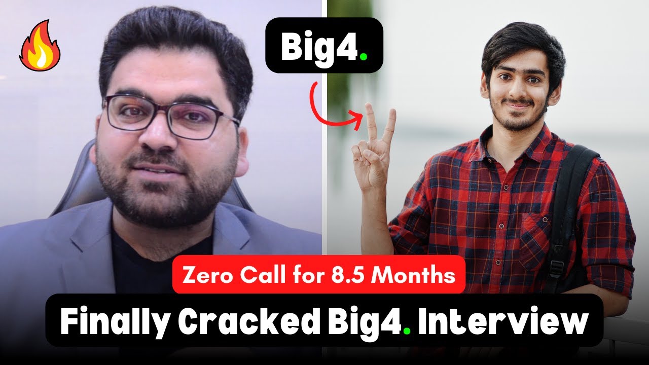 Zero Call for 8.5 Months | Finally Cracked Big4 Interview and Job - YouTube
