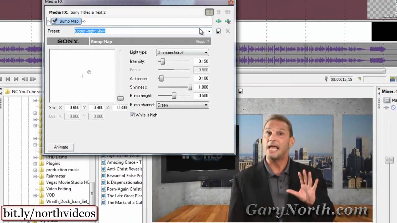 Sony Movie Studio - How to add a watermark - YouTube