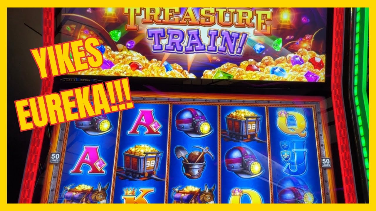 Eureka Treasure Train slot machine - YouTube