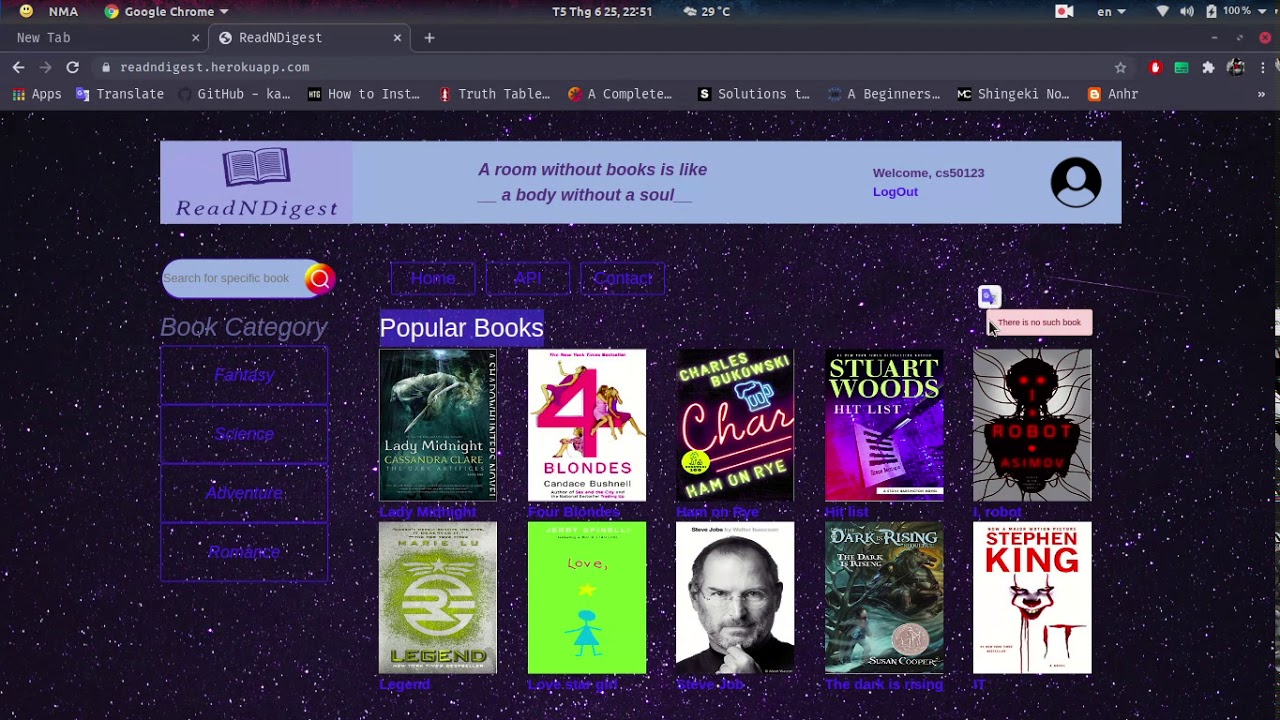 CS50W-Project1: Book review webpage - YouTube