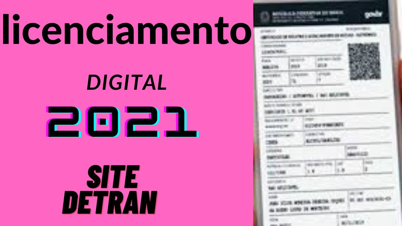 Como IMPRIMIR O Documento De LICENCIAMENTO VEICULAR CRLV DIGITAL 2021 ...