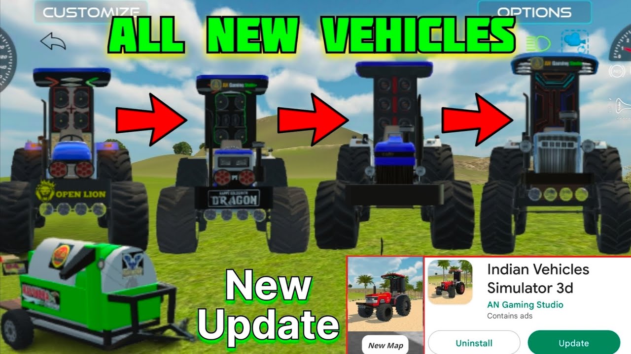 आ गया NEW UPDATE | indian vehiclessimulator 3d new update | India ...