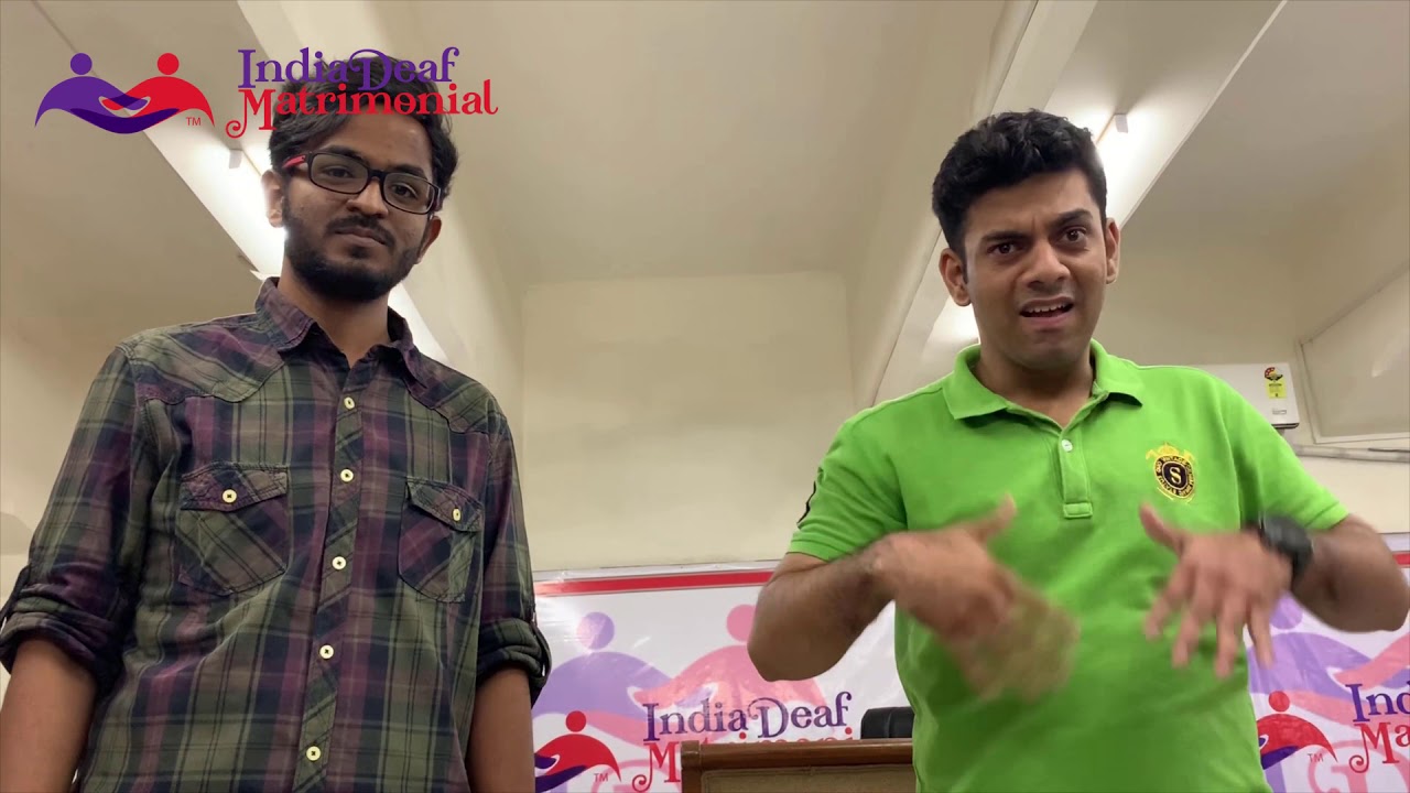 India Deaf Matrimonial - Wake up for helping the groom/bride - YouTube