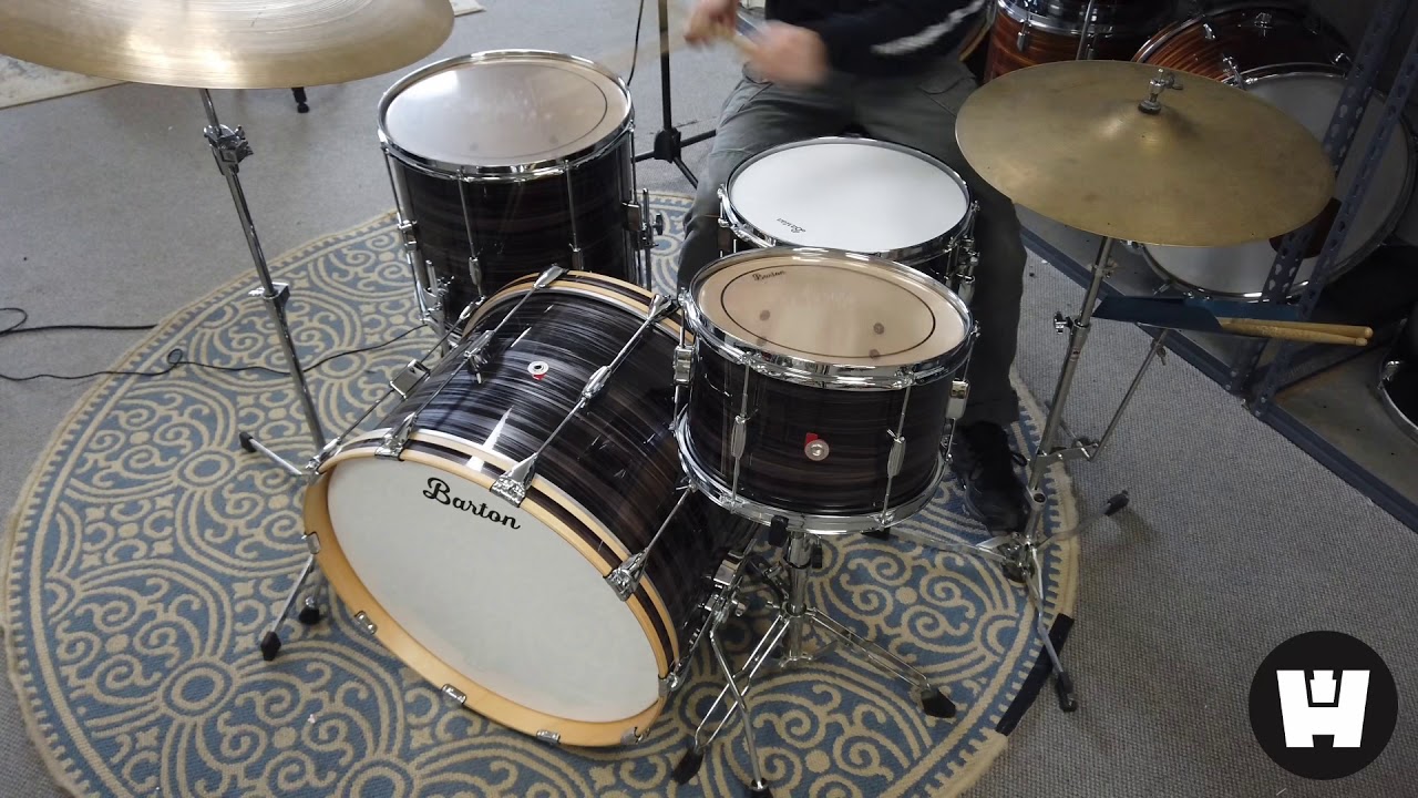 Barton Essential Birch "Zebra Bartex" Drum Kit - YouTube