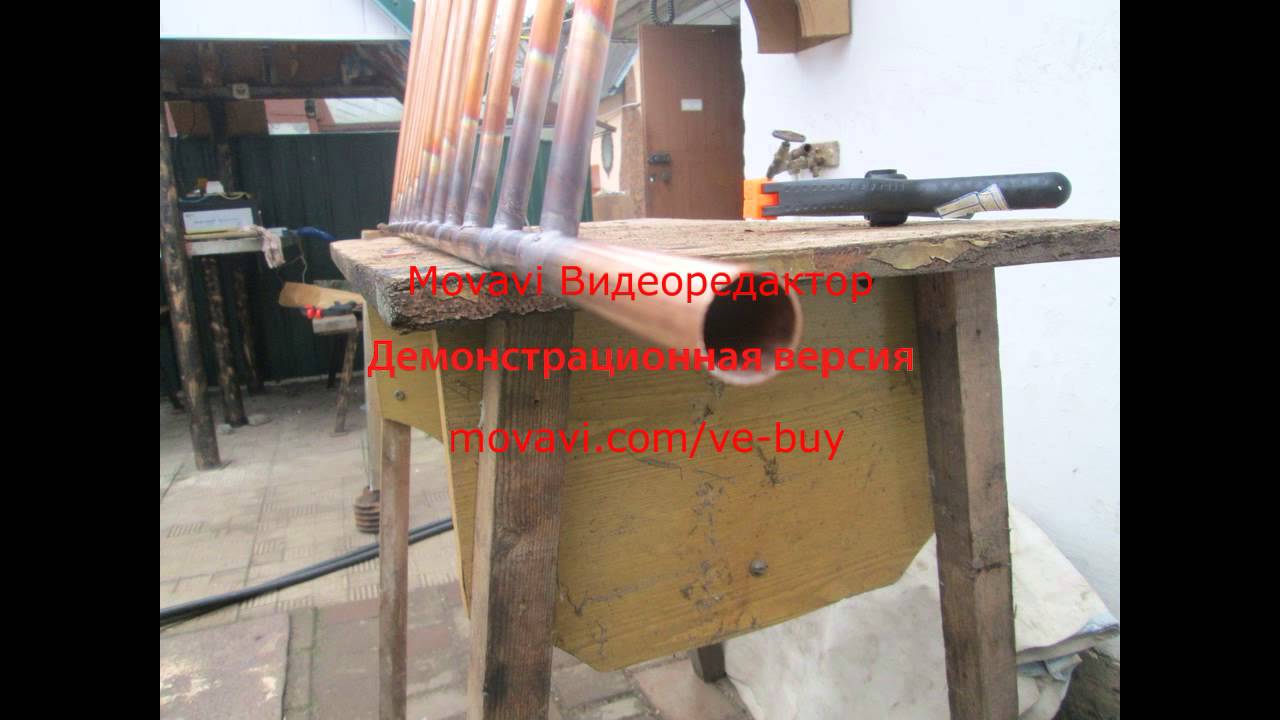 Сонячний колектор з міді своіми руками sunny collector from a copper by ...