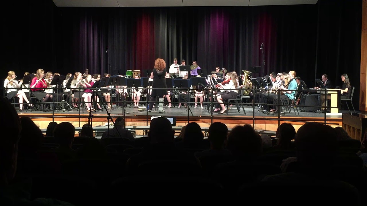 Fivefold by Michael Oare and performed by Combined MRHS Bands - YouTube