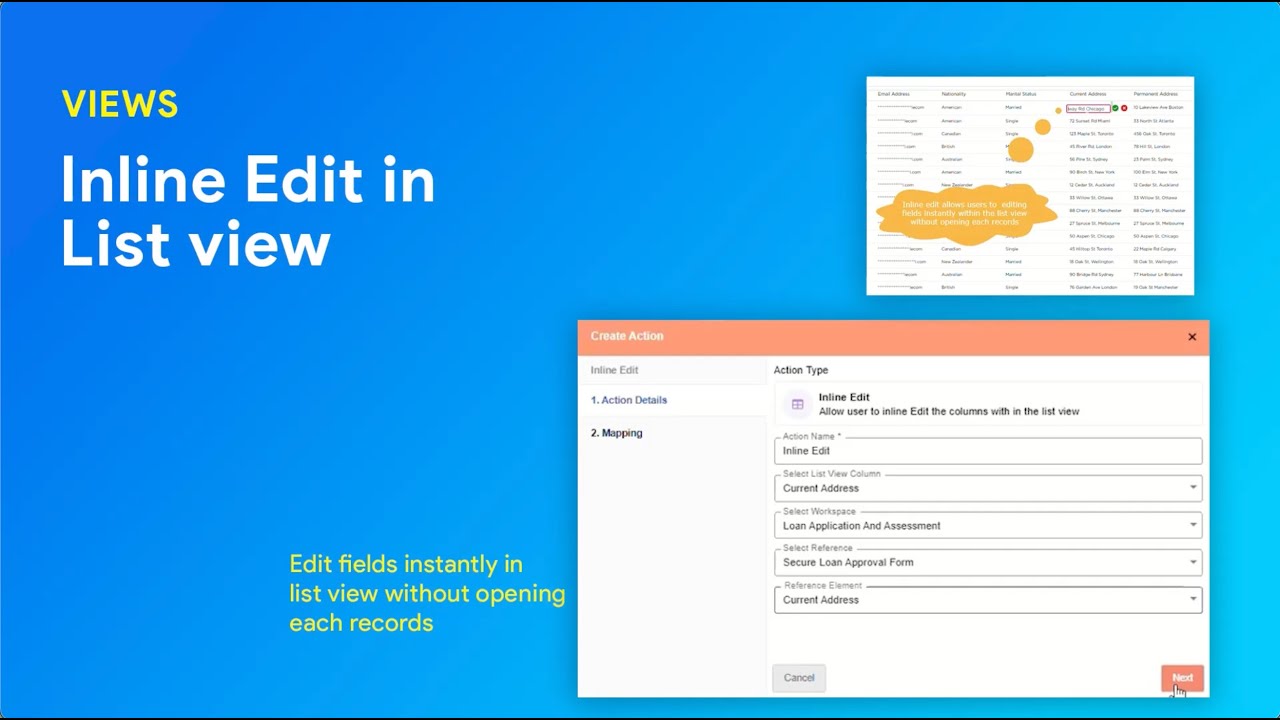 Inline Edit in List View | Quixy Tip | Product Tips - YouTube
