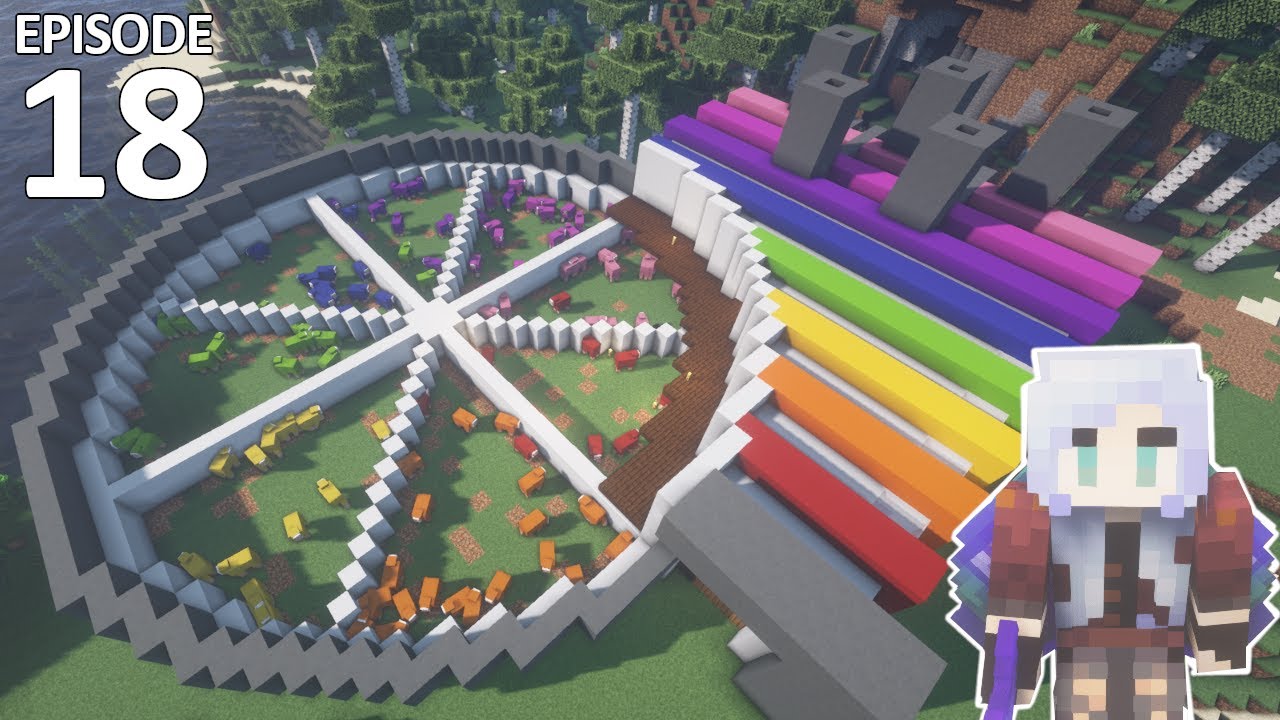 Minecraft Sheep Farm - THE COLOR FACTORY | Guardian Gang SMP [EP18 ...