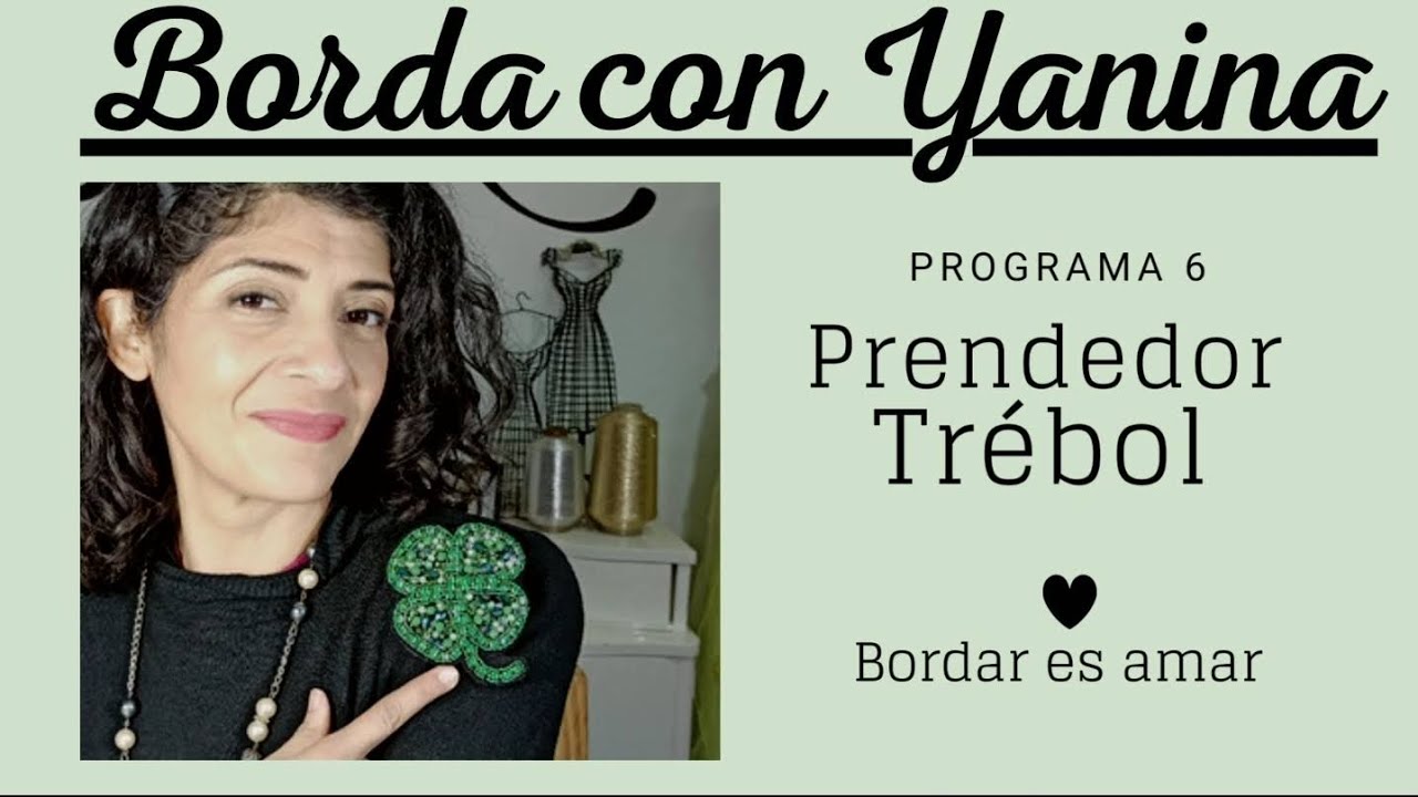 Como hacer un prendedor bordado - YouTube