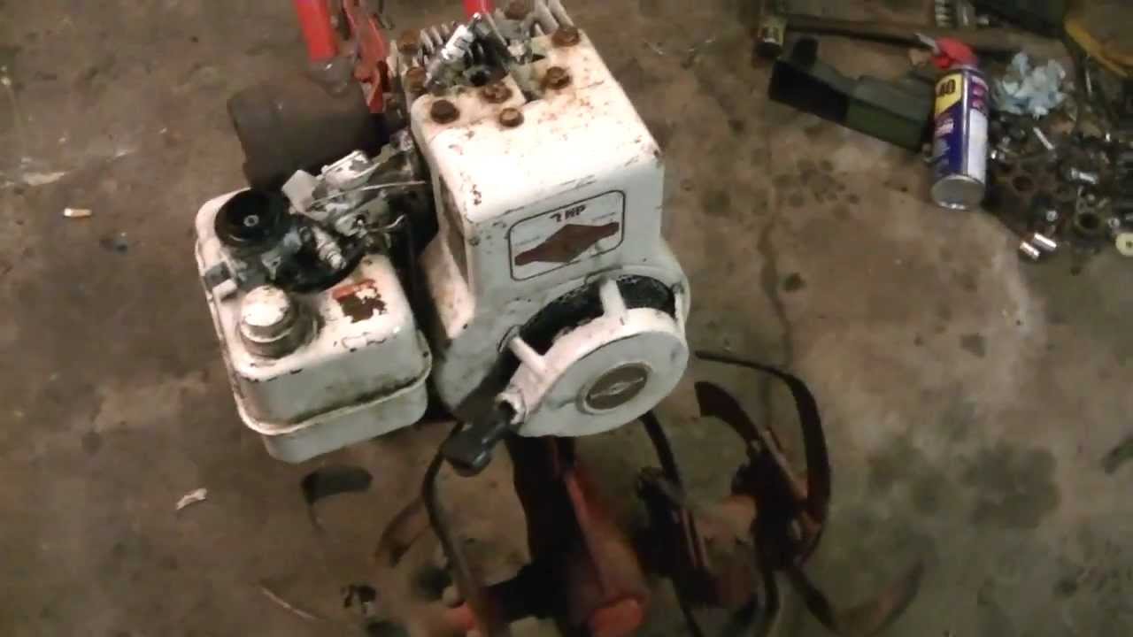 Simplicity garden tiller-pt1 - YouTube