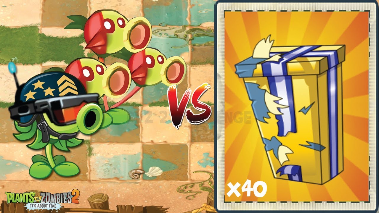 Pvz 2 Challenge - What Plant Can Destroy 40 Birthday Present Zombie ...