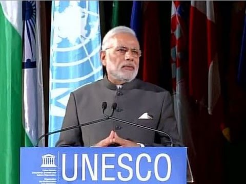 Narendra Modi Speech at UNESCO in France - YouTube