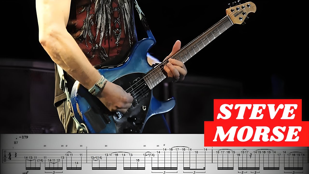 When You See STEVE MORSE's insane ALTERNATE PICKING SEQUENCE, Your Jaw ...