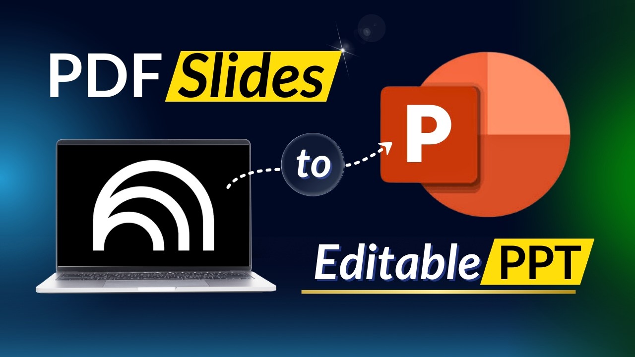 How to Convert NotebookLM PDF Slides to Editable PowerPoint For Fully ...