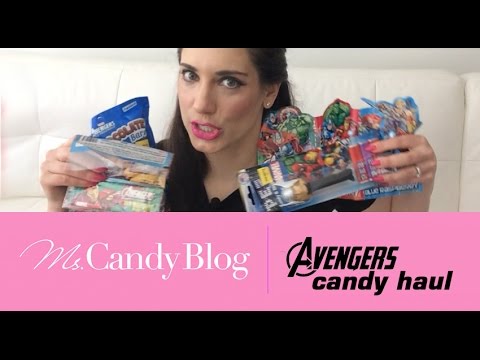Avengers Age of Ultron Candy Haul: Avengers Candy Unboxing/Opening by Female Candy Reviewer