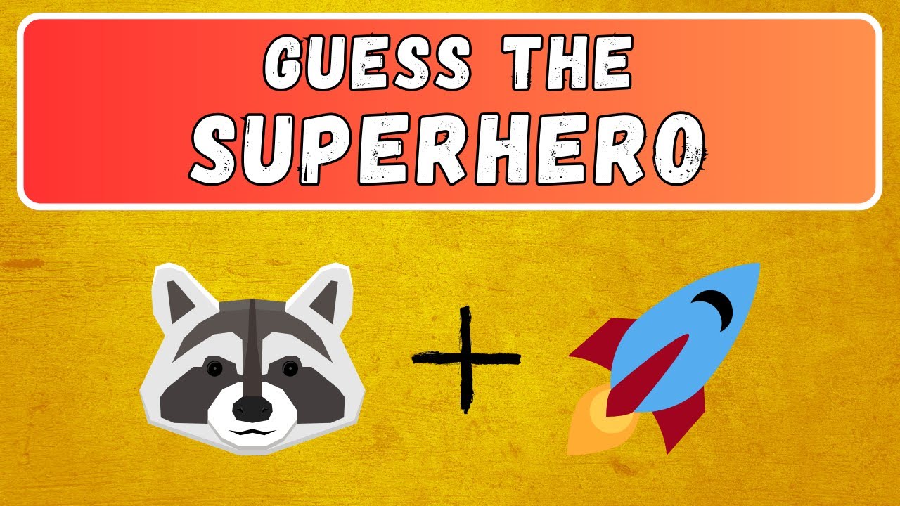 Guess the SUPERHERO by Emoji | Superheroes Emoji Quiz Game - YouTube