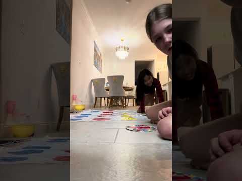 Playing twister with my bestie