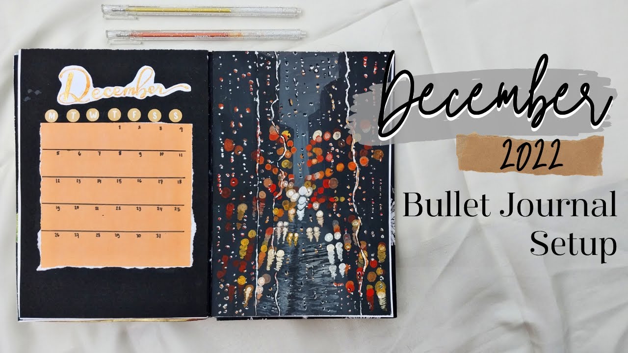 DECEMBER 2022 BULLET JOURNAL SETUP | Membuat Jurnal Bulan Desember ...