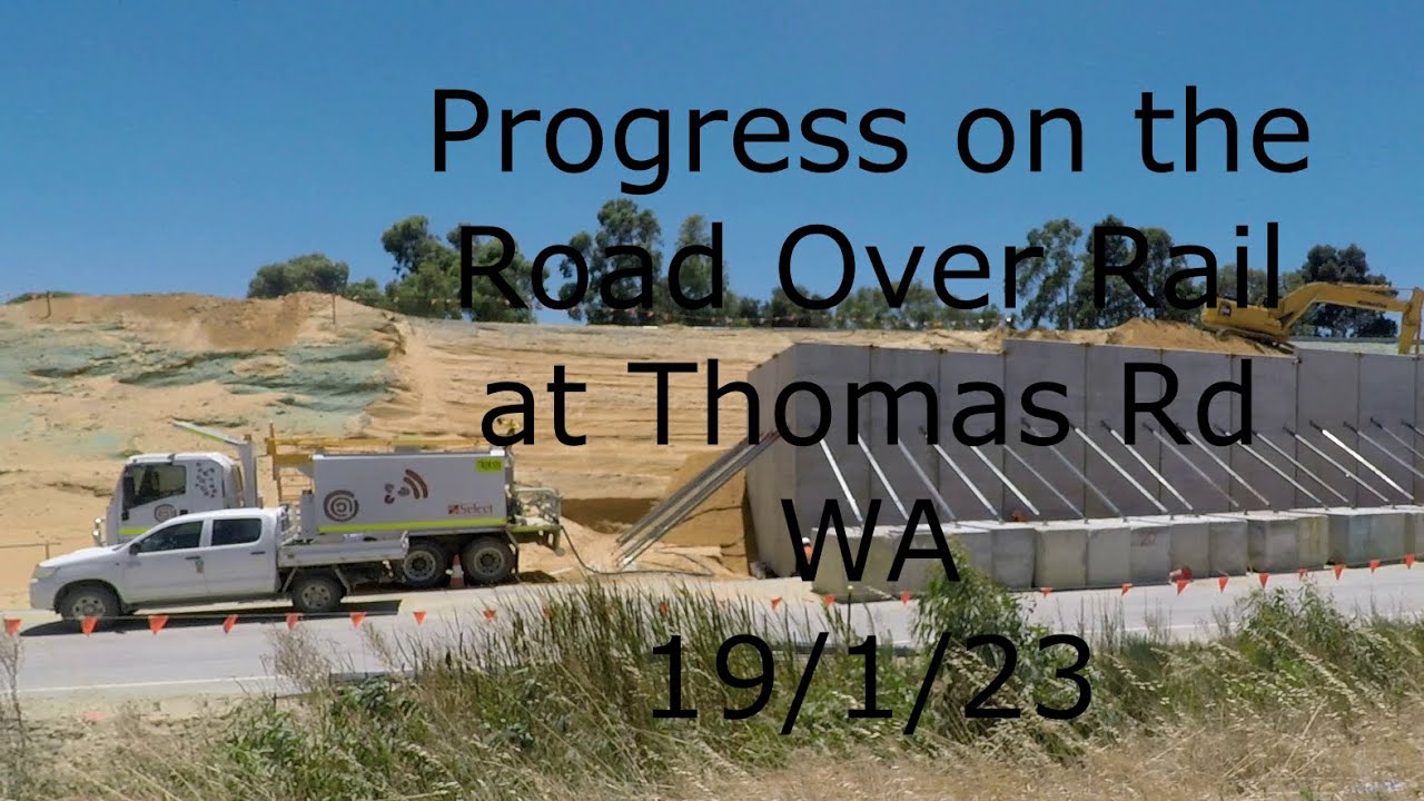 Update on the progress at the Road over Rail at Thomas Rd WA - YouTube